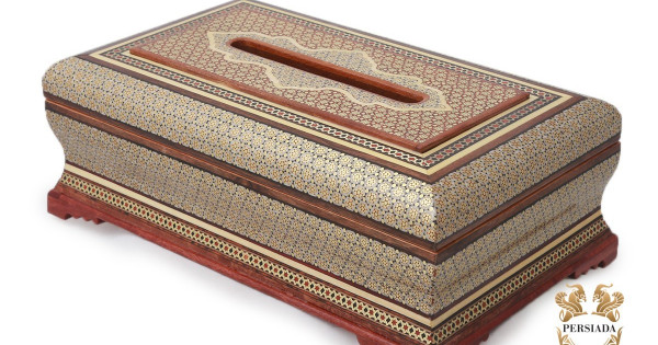 Tissue Box | Classy Khatam Marquetry | HKH7112 | Persiada