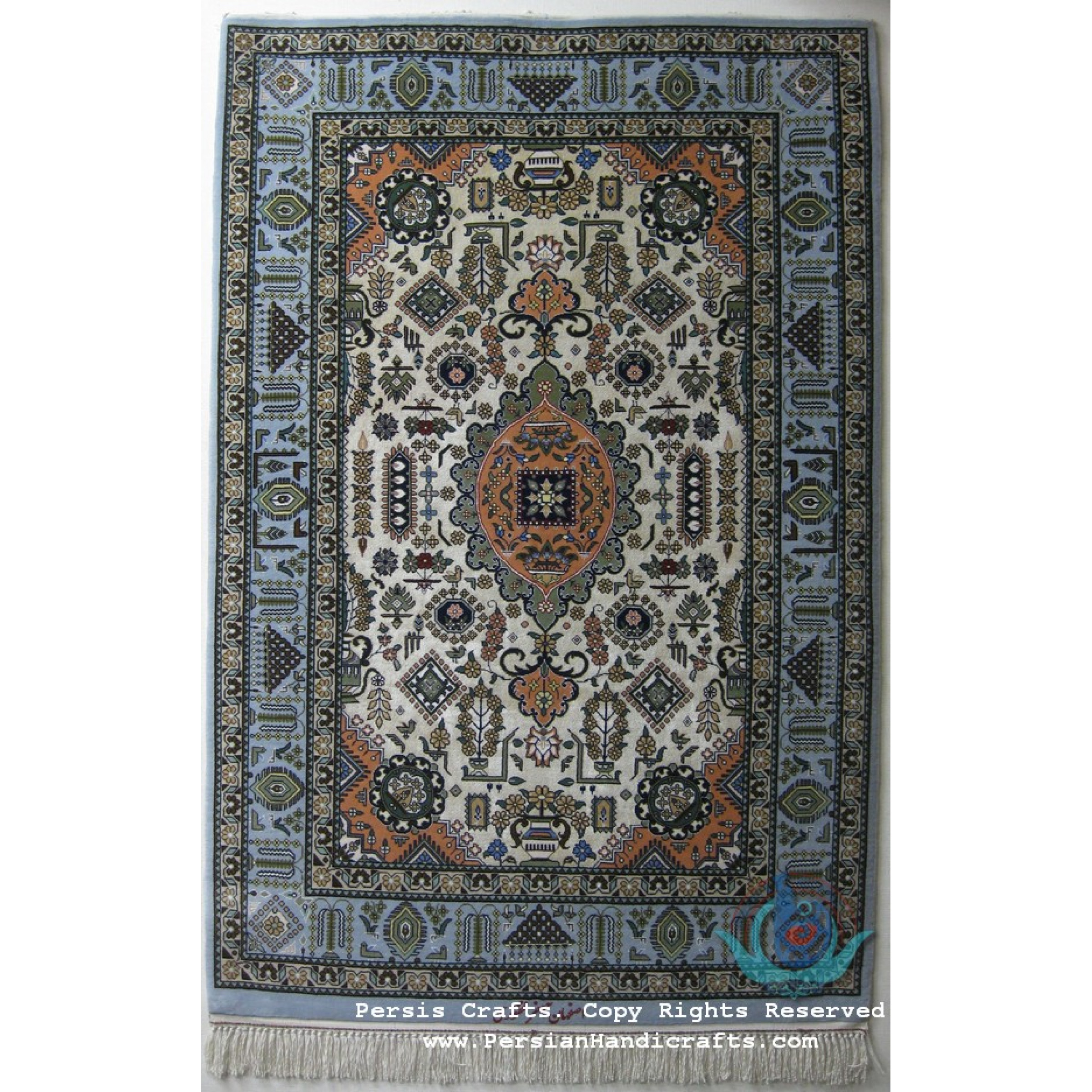 Premium Persian Geometric Design Isfahan Rug - RI4040