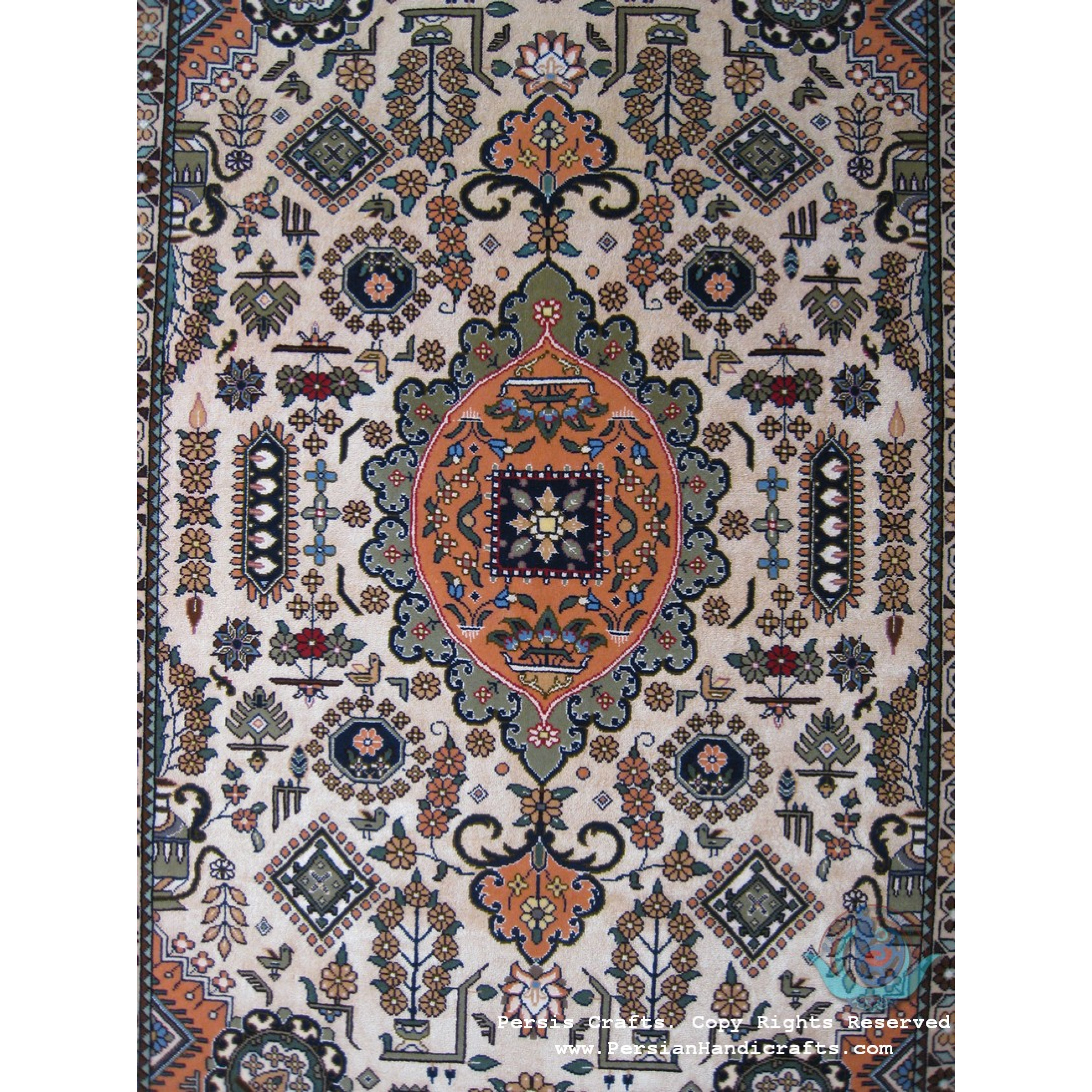 Premium Persian Geometric Design Isfahan Rug - RI4040