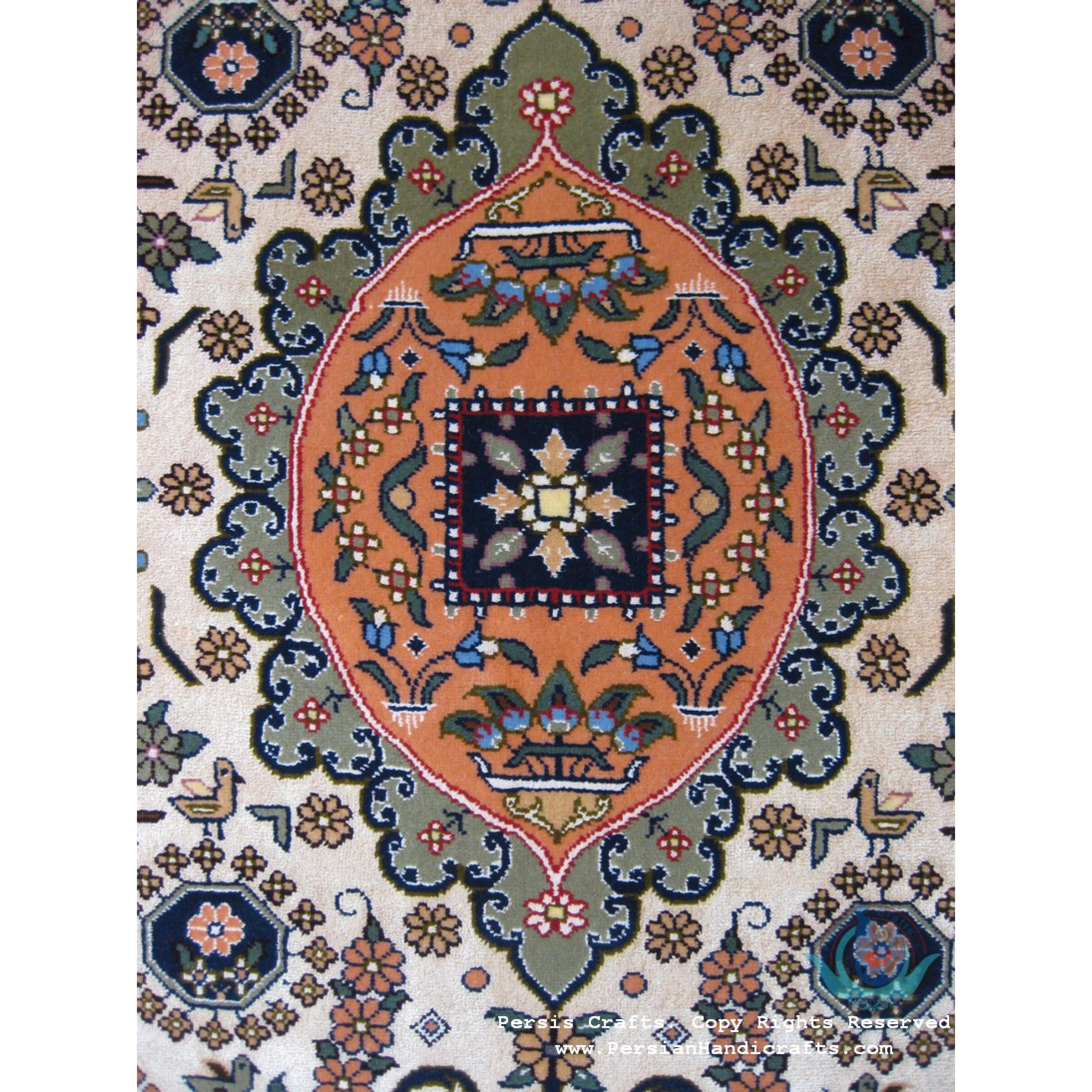 Premium Persian Geometric Design Isfahan Rug - RI4040