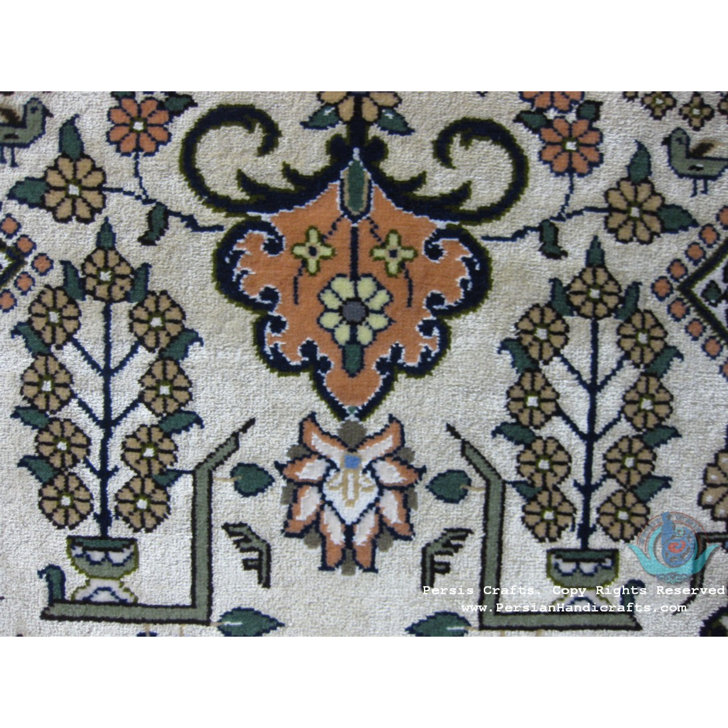 Premium Persian Geometric Design Isfahan Rug - RI4040
