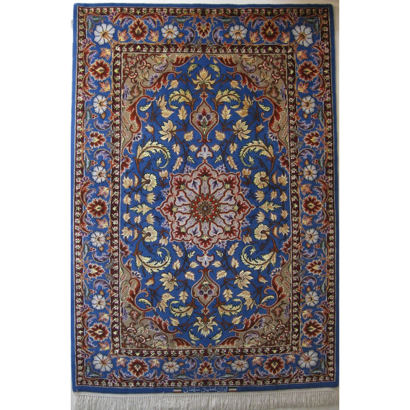 Premium Persian Geometric Design Isfahan Rug - RI4040