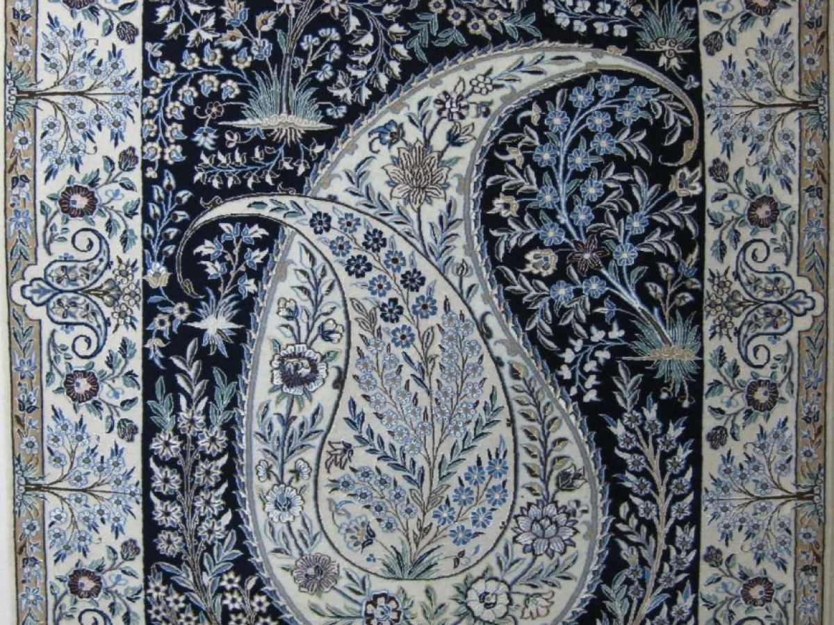 Premium Persian Paisley (Bote) Design Nain Rug - RN4030