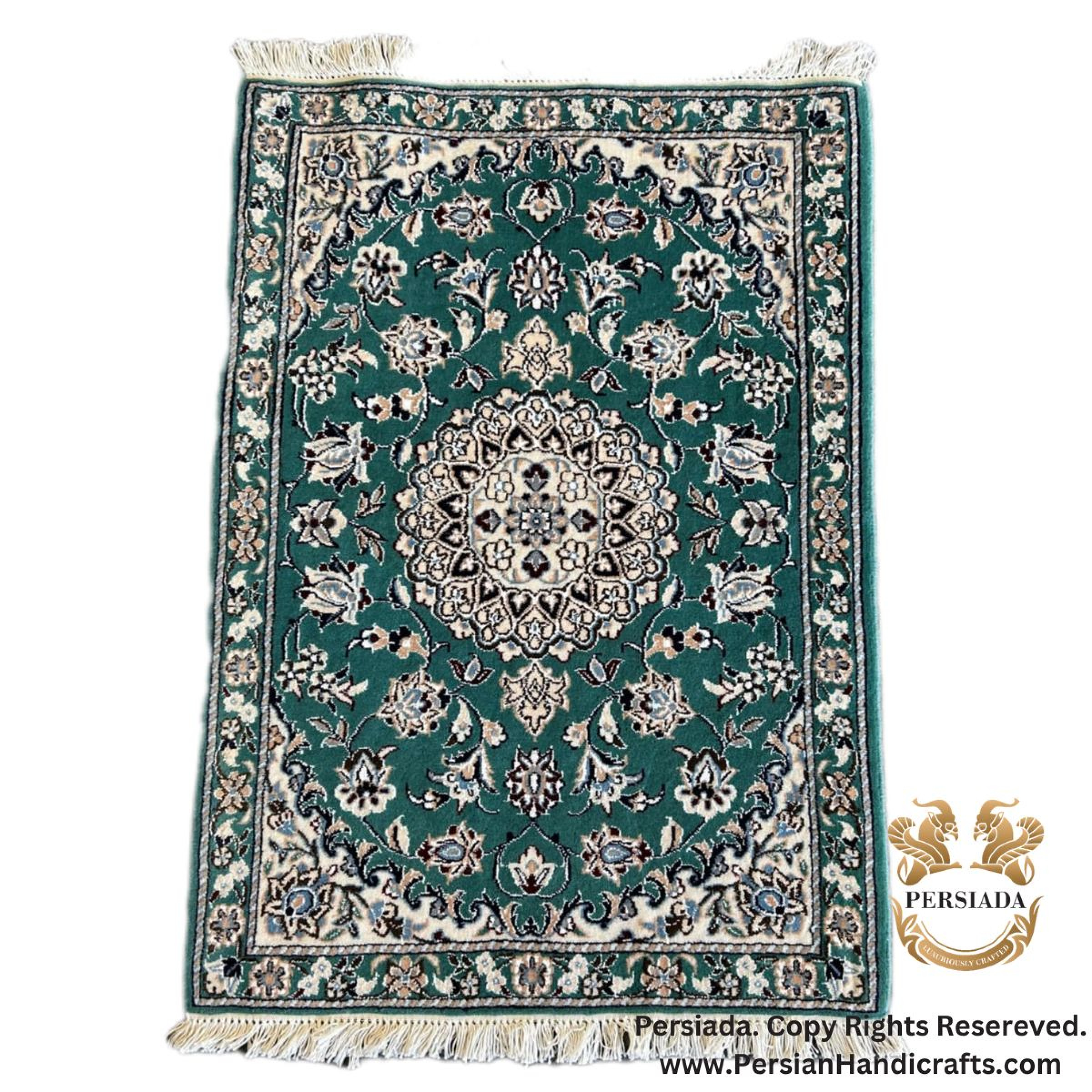 Handmade Wool Silk | Nain Persian Rug | RN8013 | Persiada