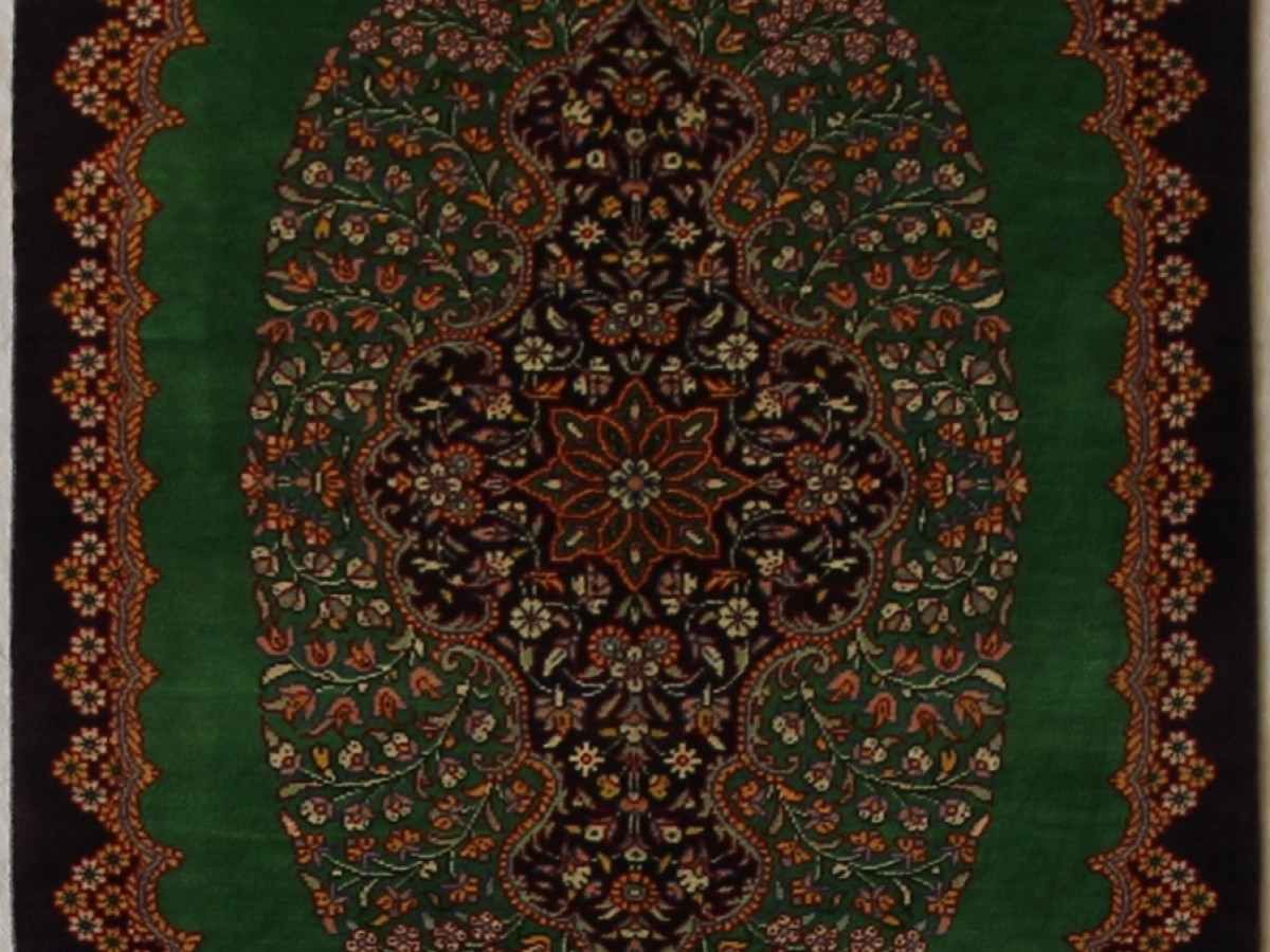 Qom Persian Silk Rug - PRQ1011 - Persis Crafts