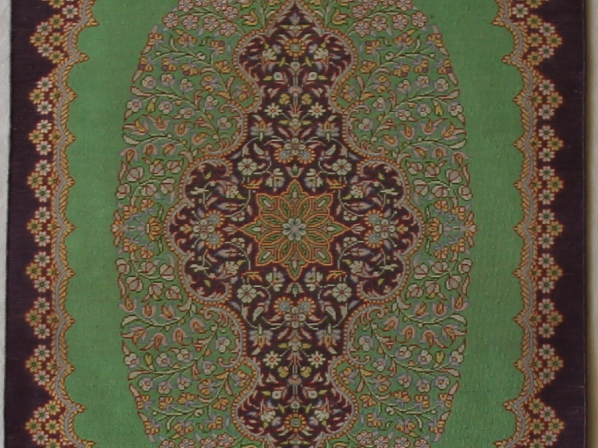 Qom Persian Silk Rug - PRQ1011 - Persis Crafts